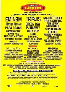 Leeds Festival 2001 Leeds Line-up, Photos & Videos Aug 2001 – Songkick