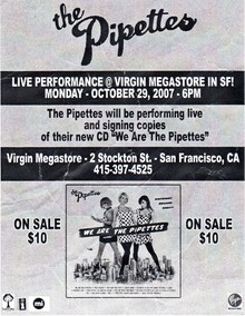 The Pipettes Tour Announcements 2023 & 2024, Notifications, Dates ...