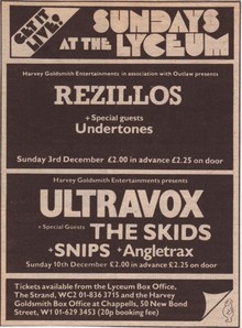 The Skids Tour Dates, Concerts & Tickets – Songkick