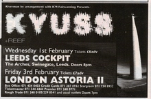 Kyuss Tour Dates & Concert History – Songkick