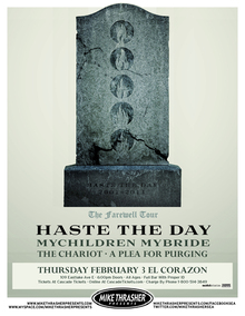 Haste the Day Tour Announcements 2025 & 2026, Notifications, Dates ...