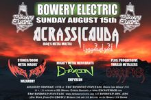 Acrassicauda Tour Announcements 2023 & 2024, Notifications, Dates ...