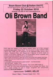 Oli Brown Tour Announcements 2023 & 2024, Notifications, Dates ...