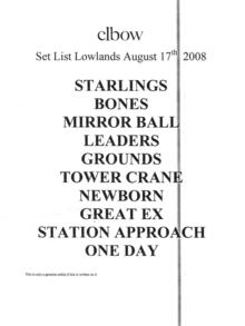 Elbow Tickets, Tour Dates & Concerts 2025 & 2024 – Songkick