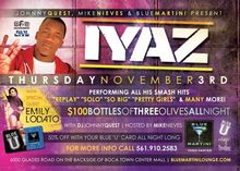 Iyaz Tour Announcements 2026 & 2027, Notifications, Dates, Concerts ...