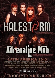Adrenaline Mob Tour Announcements 2023 & 2024, Notifications, Dates ...