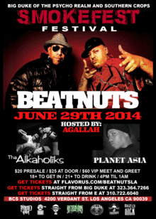 The Beatnuts Tickets, Tour Dates & Concerts 2025 & 2024 – Songkick